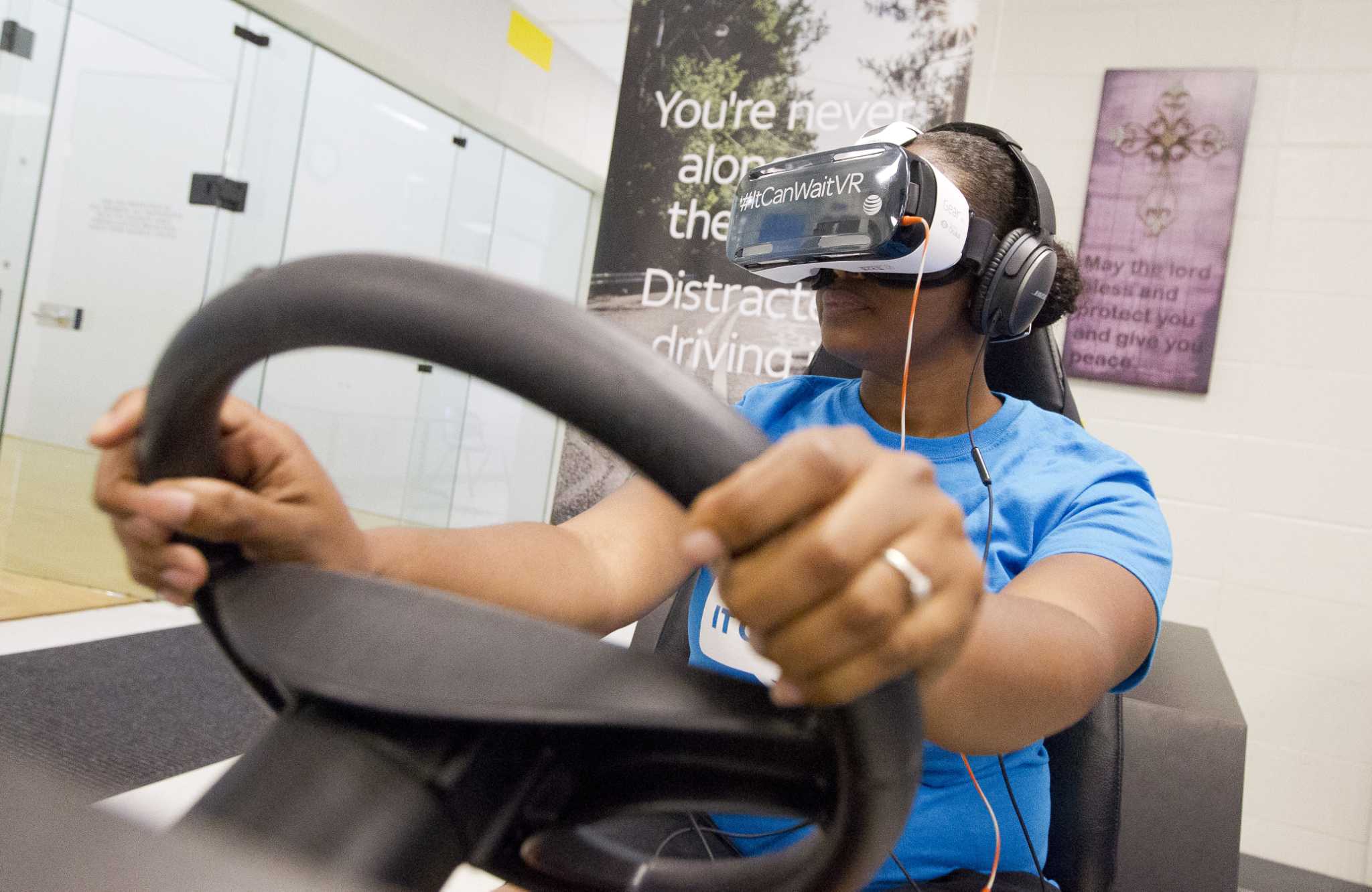 Anti-texting while driving campaign at area YMCAs
