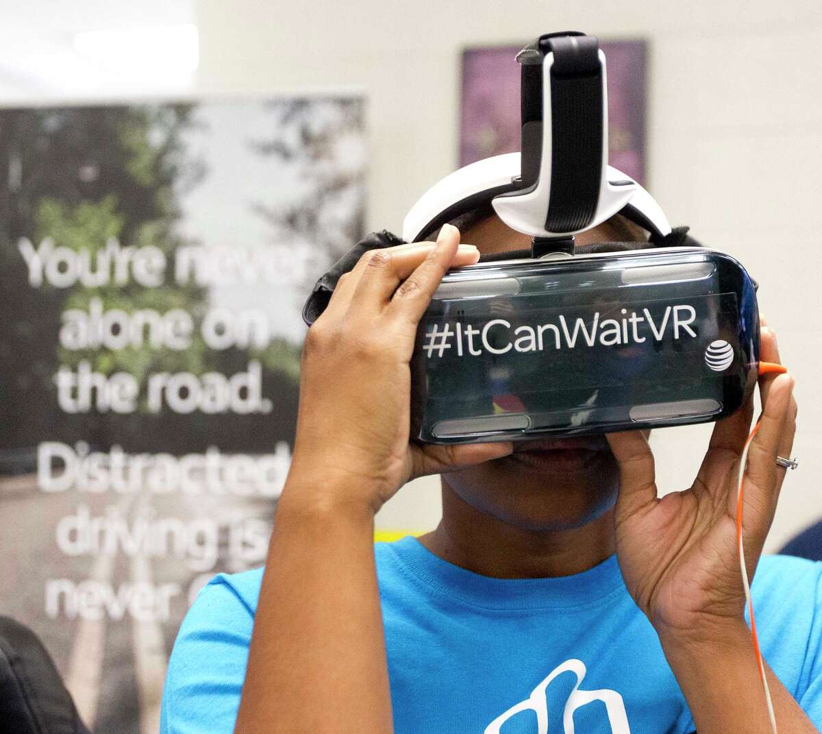 Anti-texting while driving campaign at area YMCAs