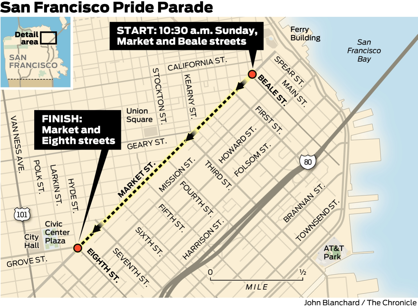 Here’s how to get around on Pride weekend