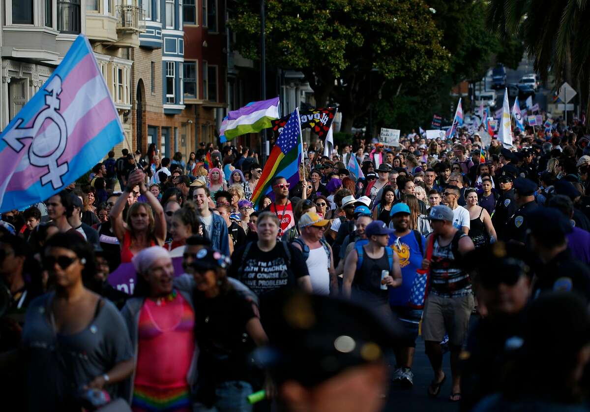 Unease in the air as Trans March kicks off weekend of Pride in SF