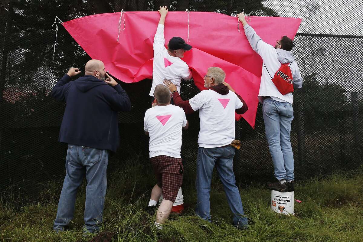 Pink triangle rises again as symbol of pride for LGBT community