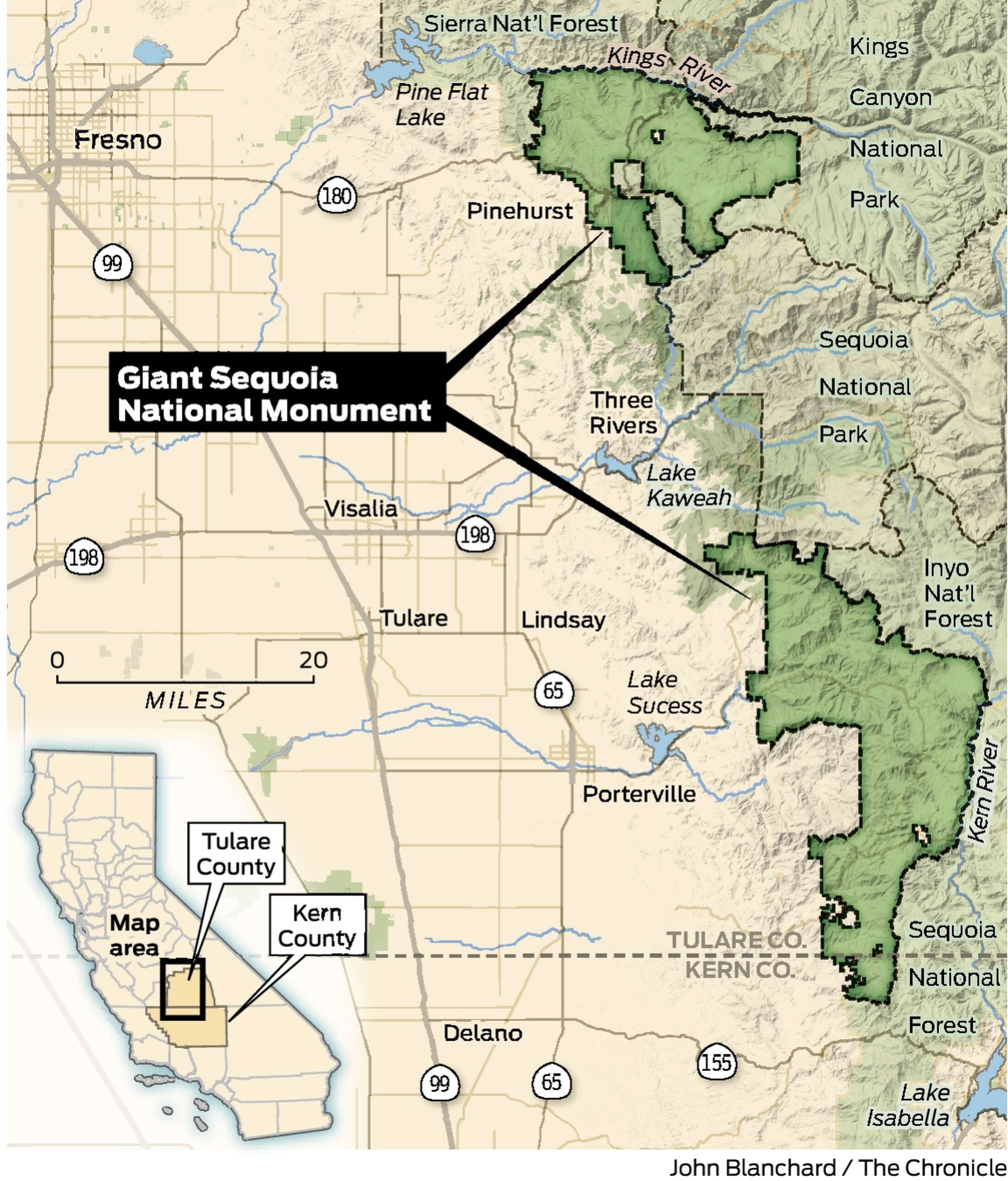 Trump gains local support in possible shrinking of California’s Sequoia ...