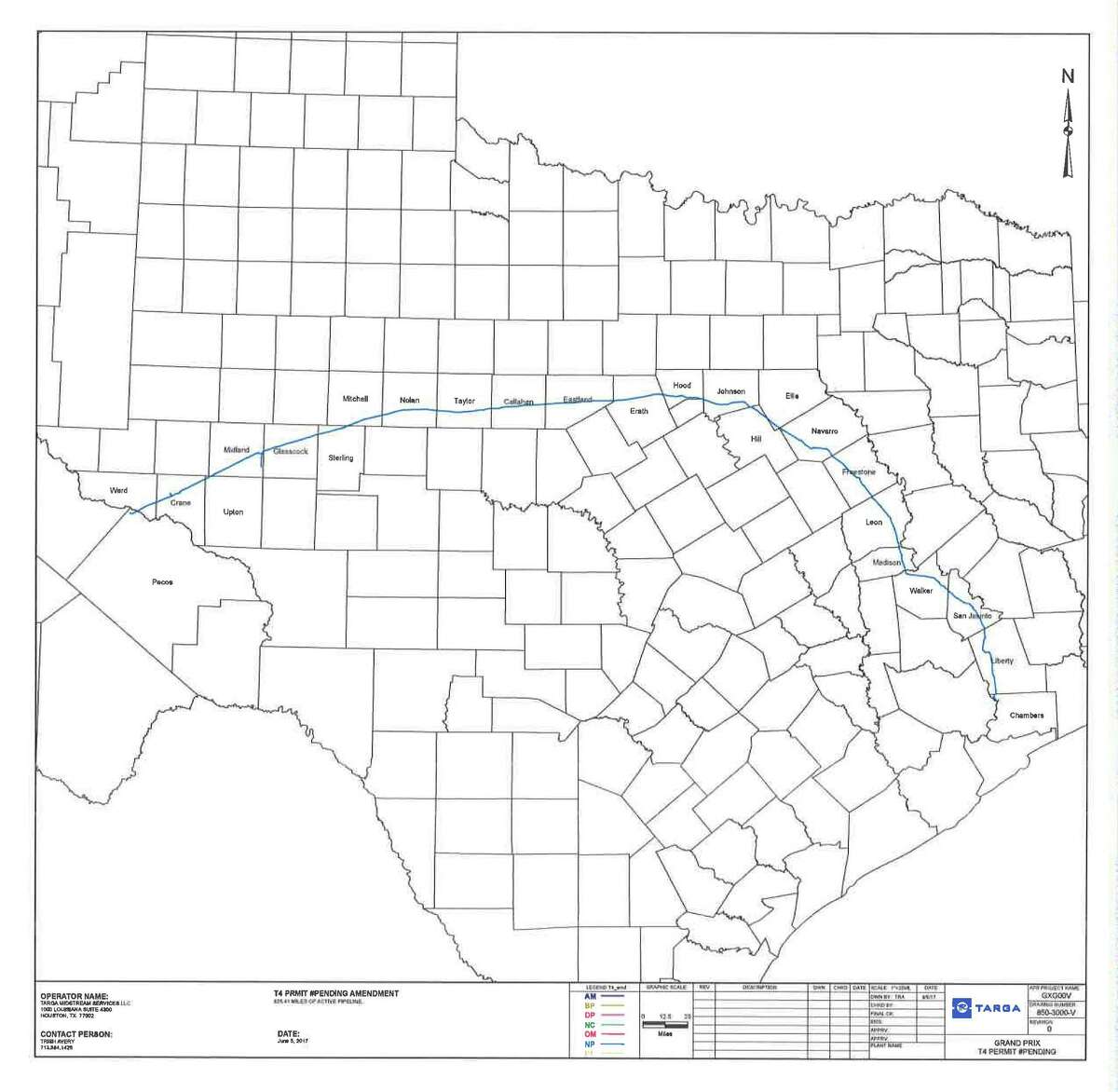Targa to build NGL pipeline through Liberty County