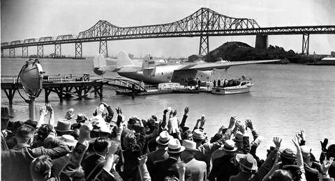 Photos of the 1935 China Clipper over SF worthy of hyperbole