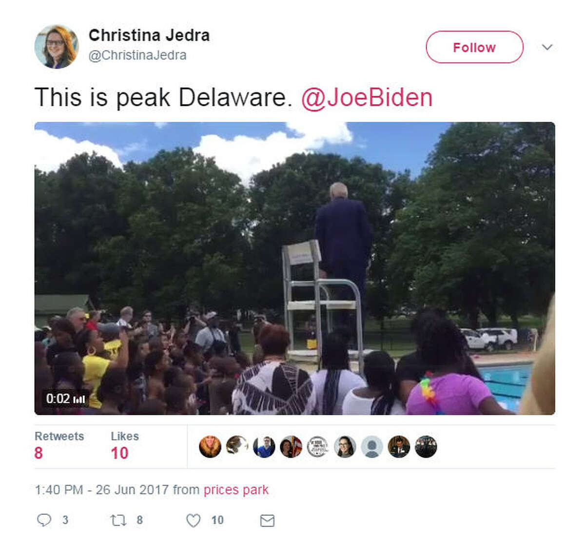 Joe Biden spotted in lifeguard chair and social media users are so here ...
