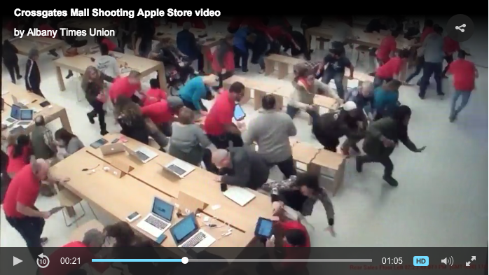 Video shows Apple store chaos in aftermath of Crossgates shooting