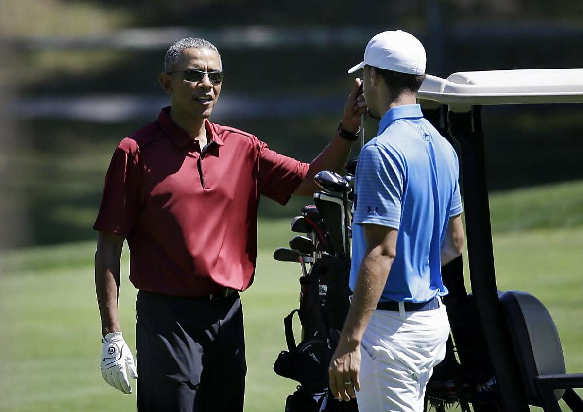Steph Curry goes golfing with Barack Obama on his off day in Dallas