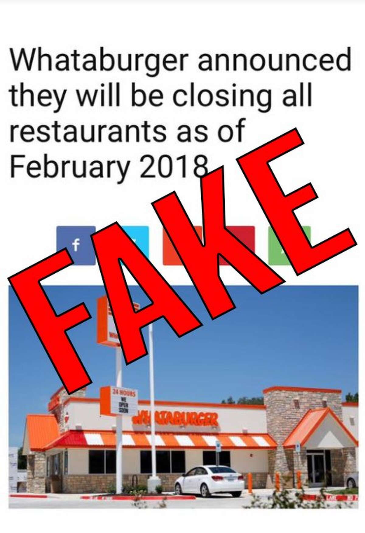 Whataburger sets the record straight after fake news of restaurants ...