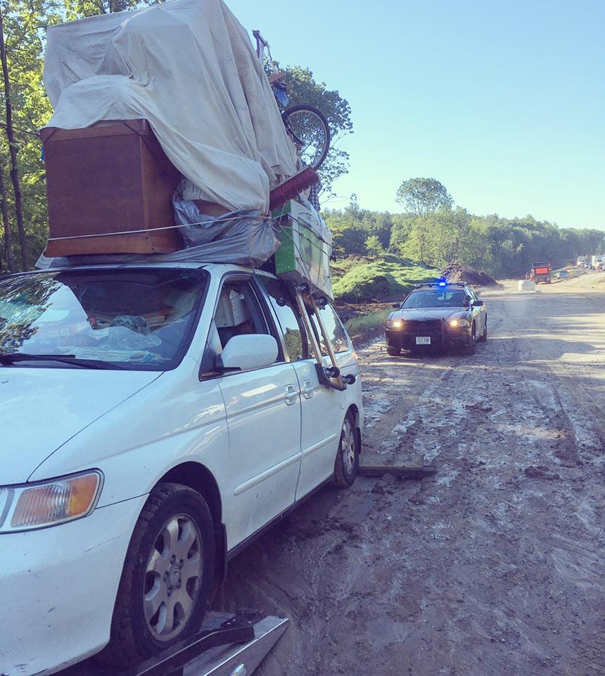 Here's the most overloaded van you'll ever see