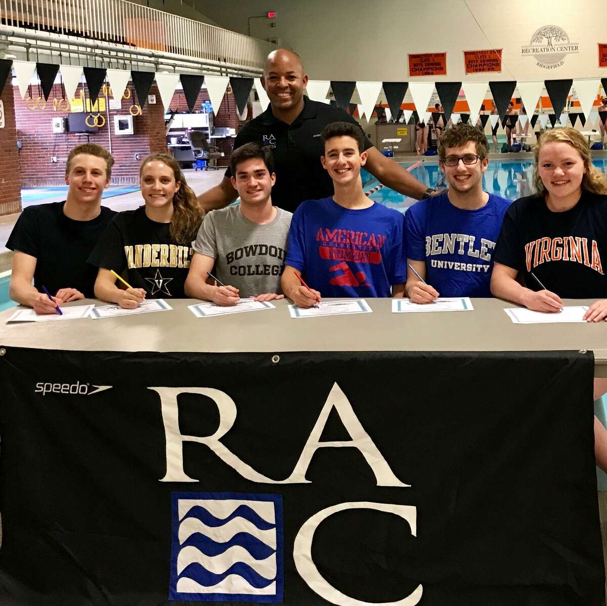 Ridgefield Aquatic Club honors six college-bound swimmers