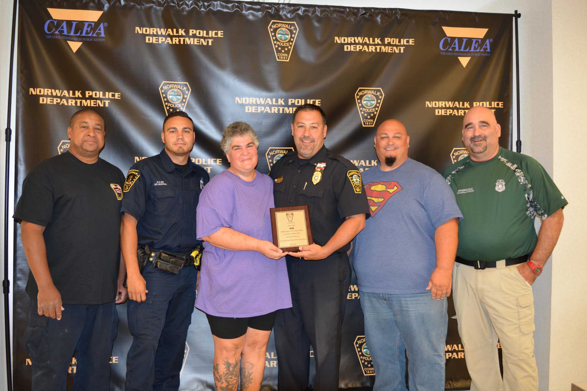 Norwalk police show appreciation for woman’s support