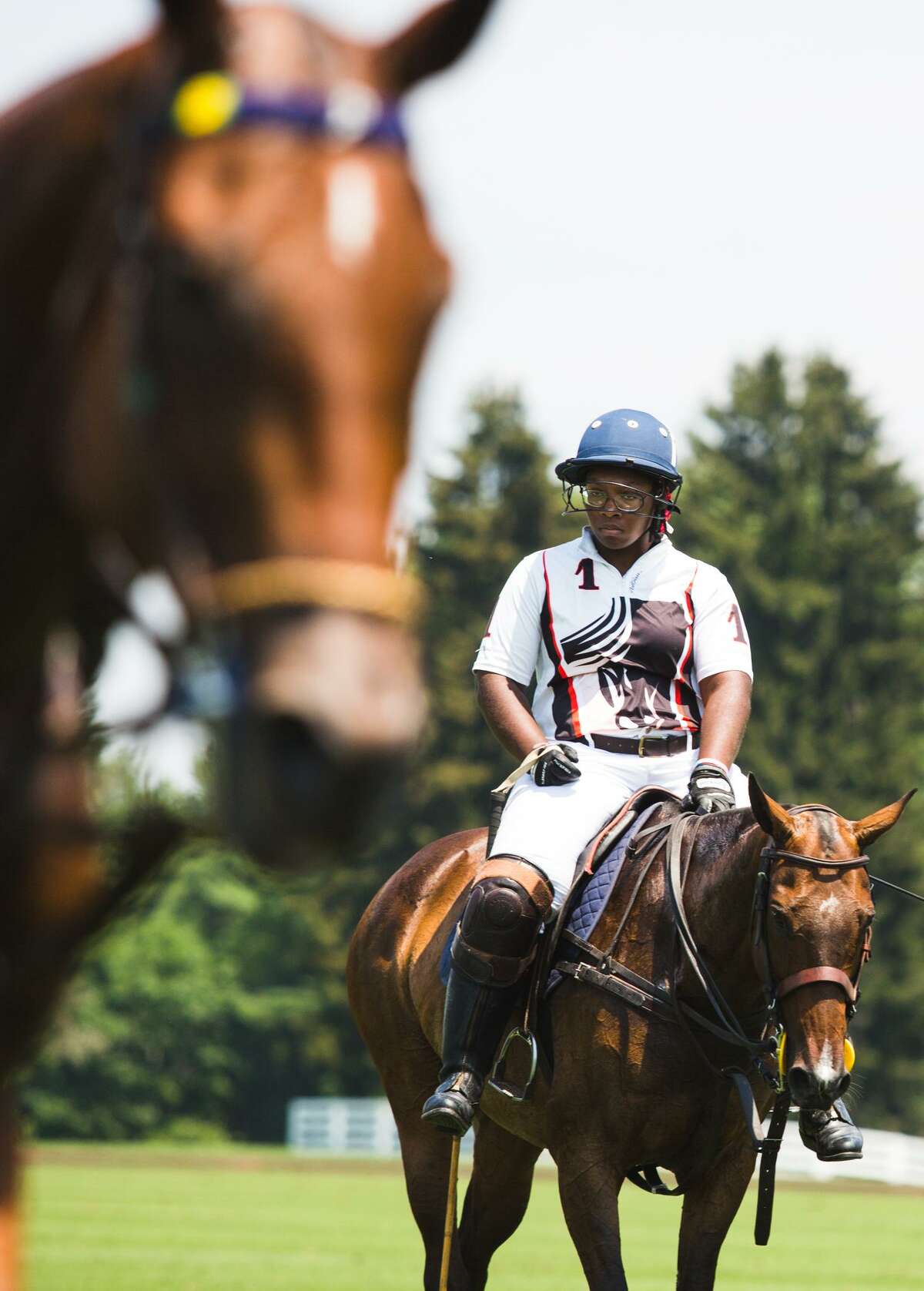 Greenwich polo club match features first black female high-goal polo player