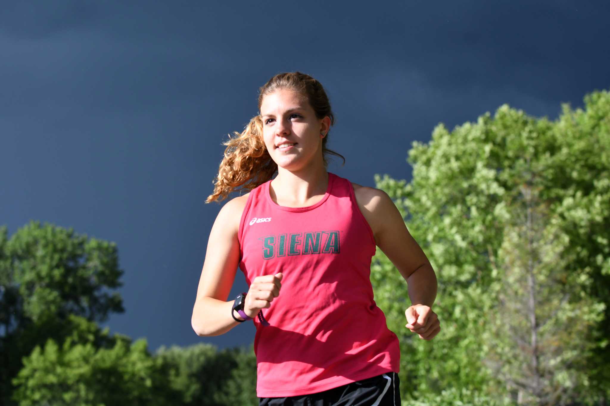 Siena's Sarah Forman putting in work for running reward