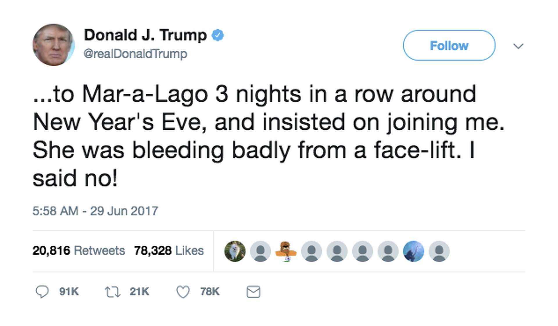 Morford: The vulgar tweets of a madman president