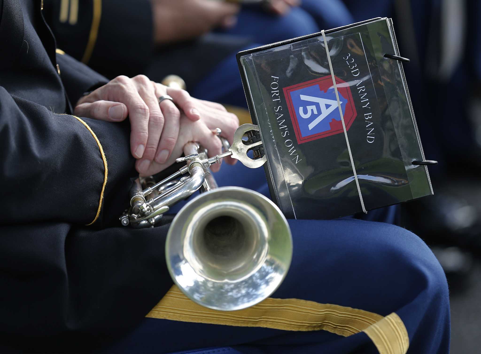 Notes are numbered for Fort Sam Houston's band