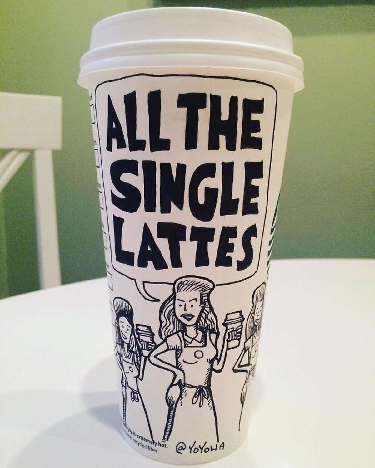 Moonlighting cartoonist adds flavor to Starbucks coffee cups