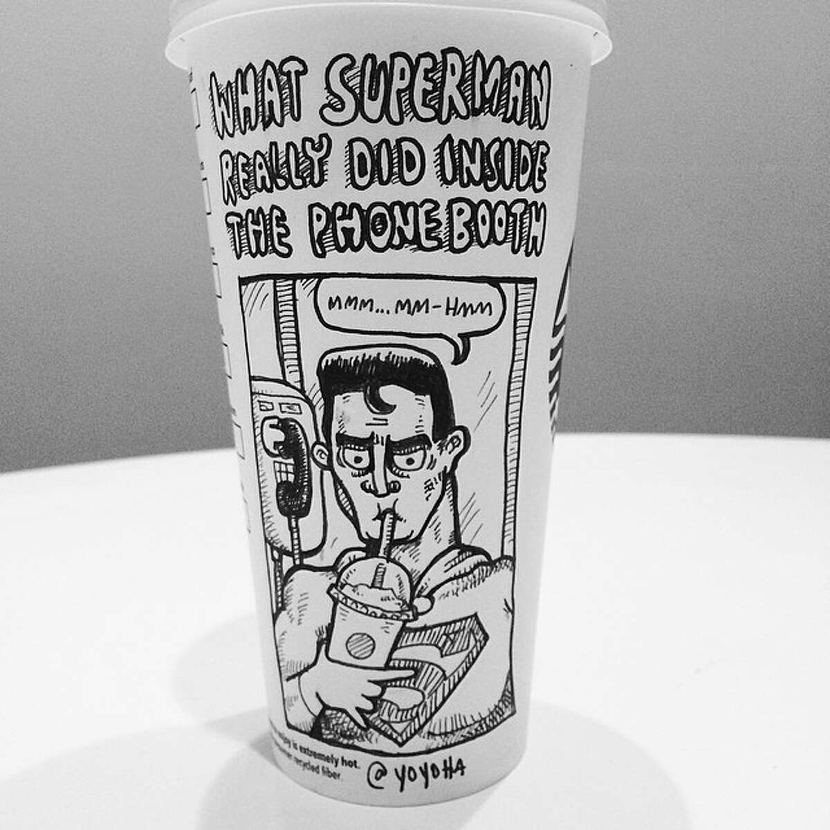 Moonlighting cartoonist adds flavor to Starbucks coffee cups