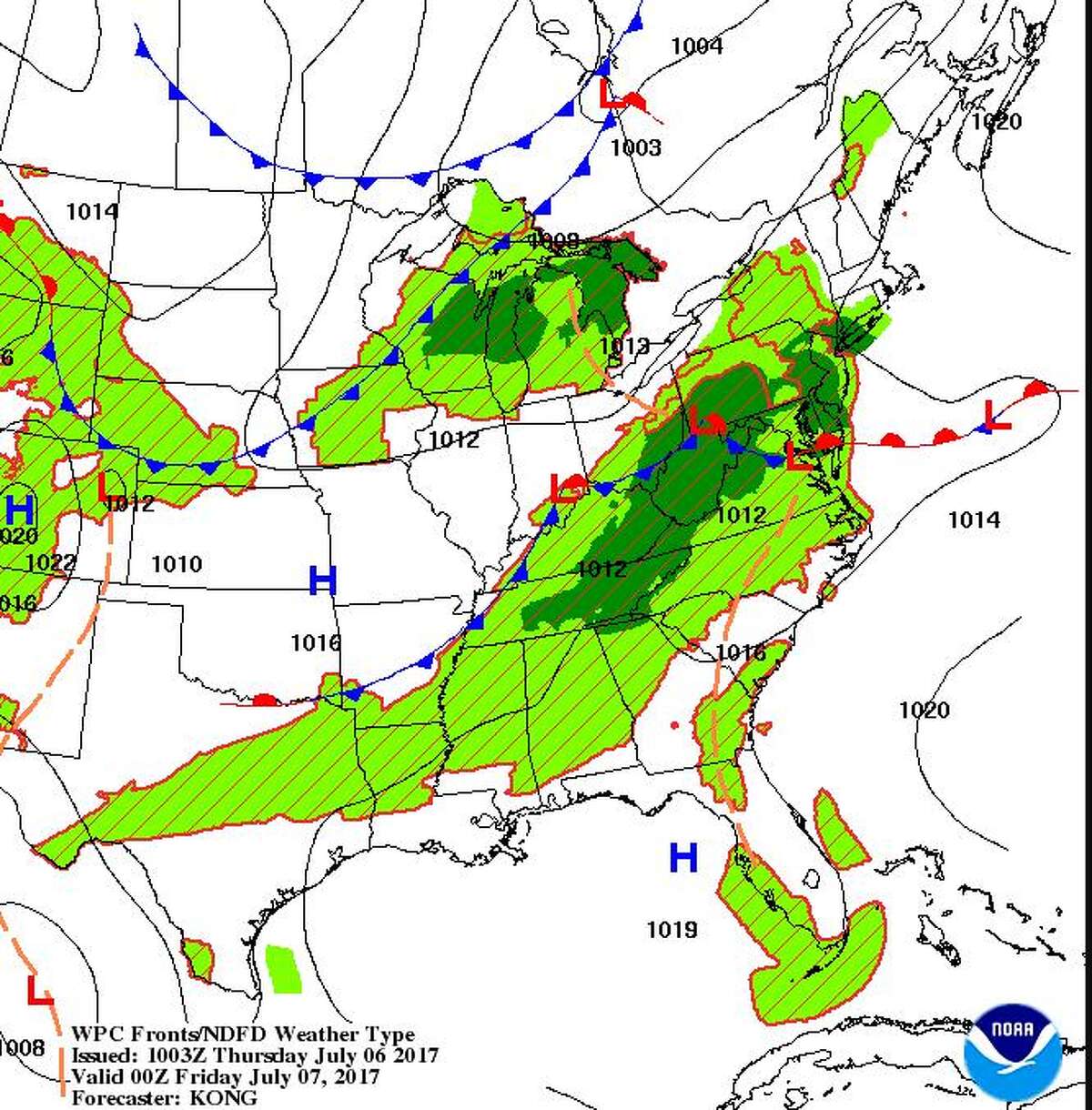 Rain, hazardous weather forecast for coastal Connecticut