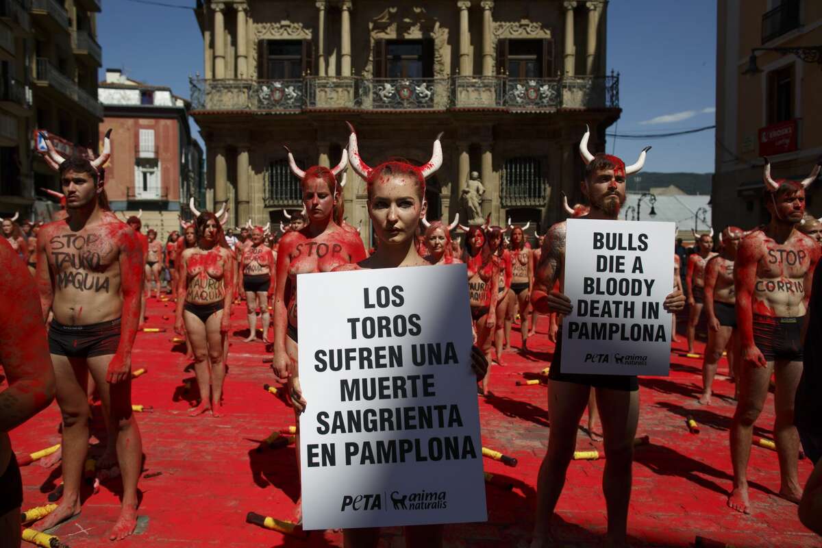 World news photos: Battle over bulls, Syrian leisure moment and more