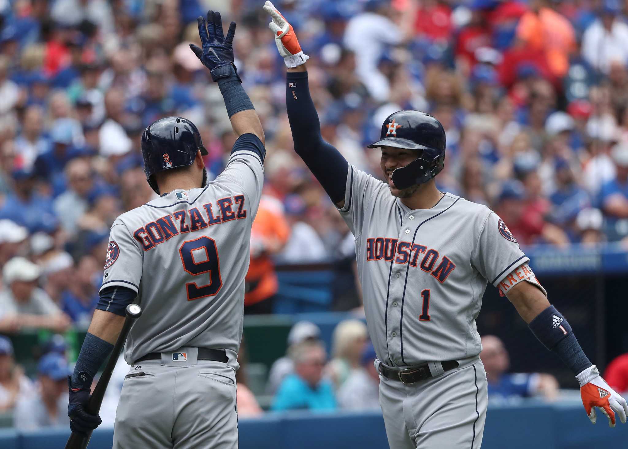 MLB: Correa, Altuve, Astros batter Blue Jays for 60th win