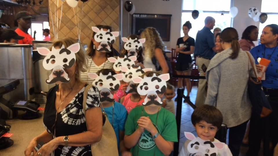 Watch: Dickinson diners break out the cow costumes for free Chick-fil-A