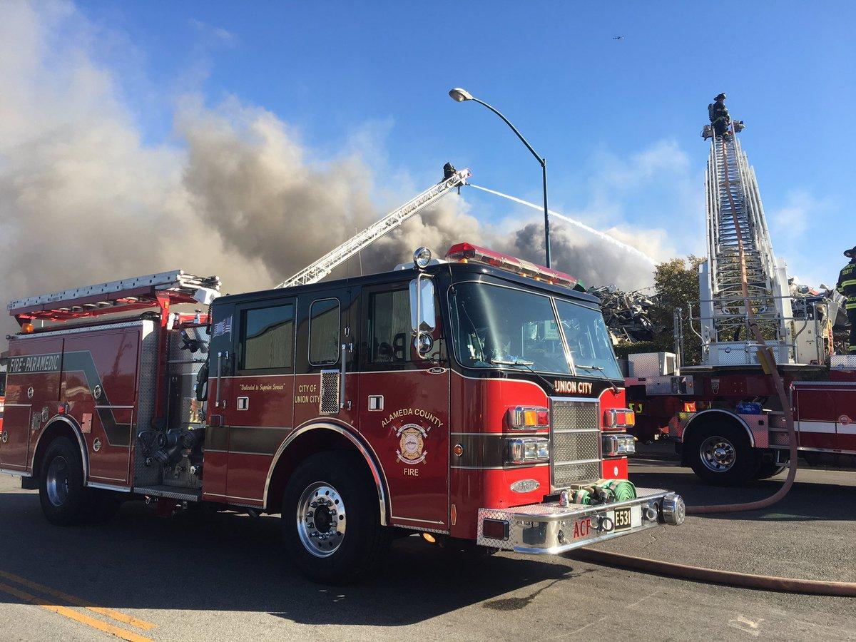 Fire at San Leandro salvage yard under control after hours