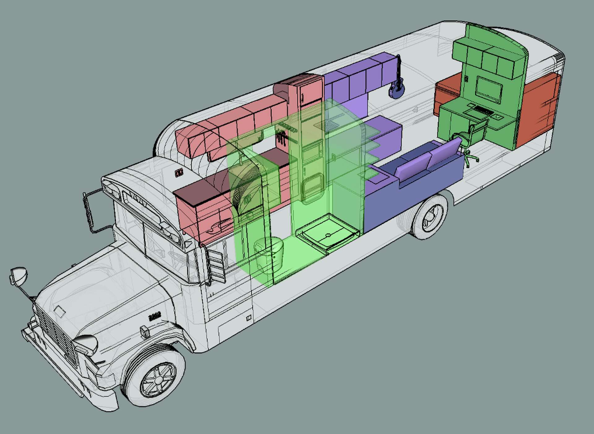 Austin guy spends $15K to make a tiny home out of a school bus