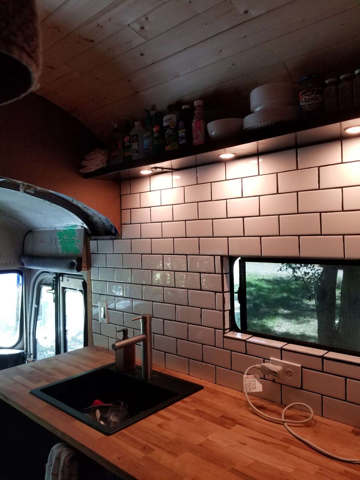 Austin guy spends $15K to make a tiny home out of a school bus