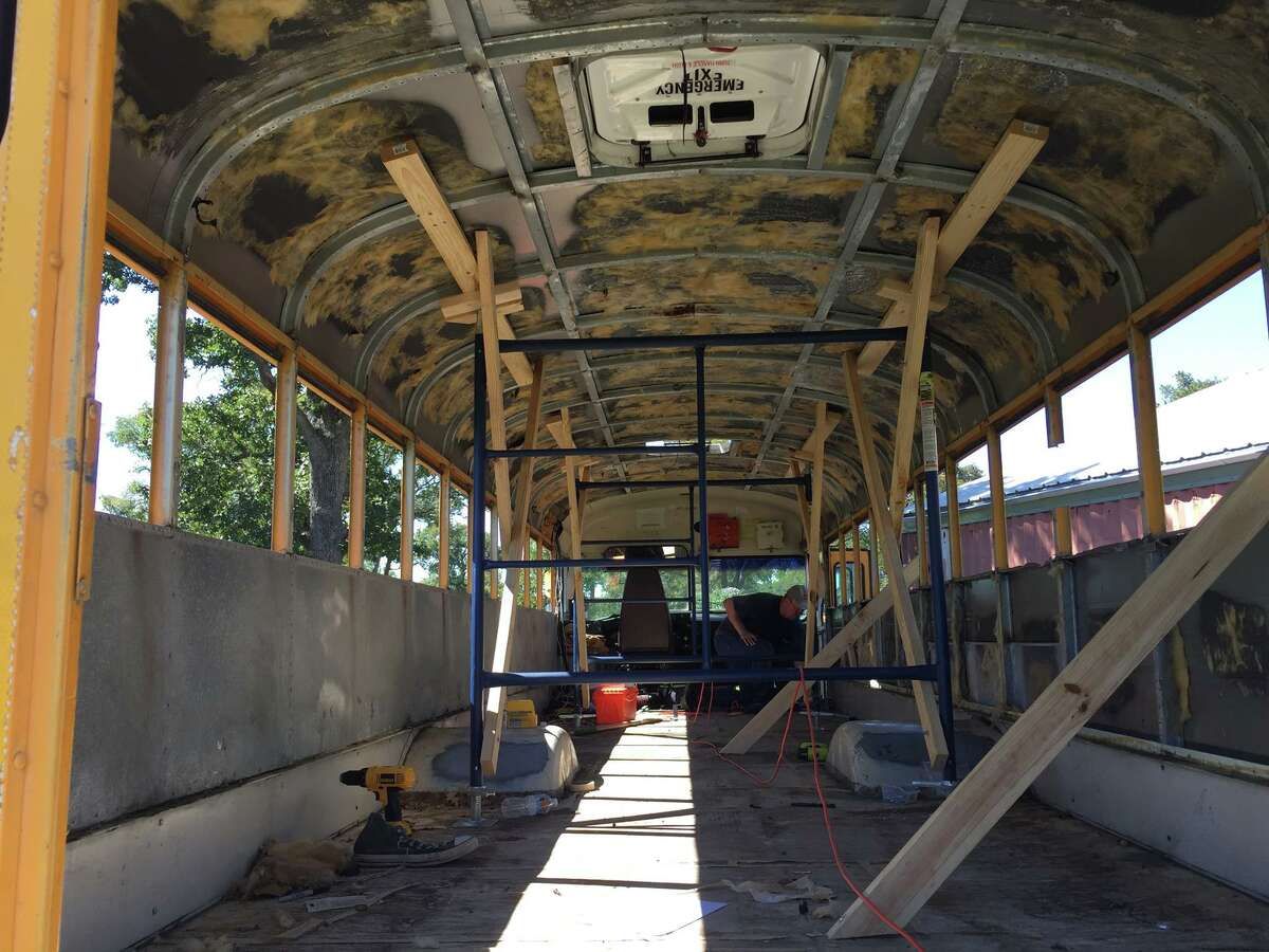 Austin guy spends $15K to make a tiny home out of a school bus