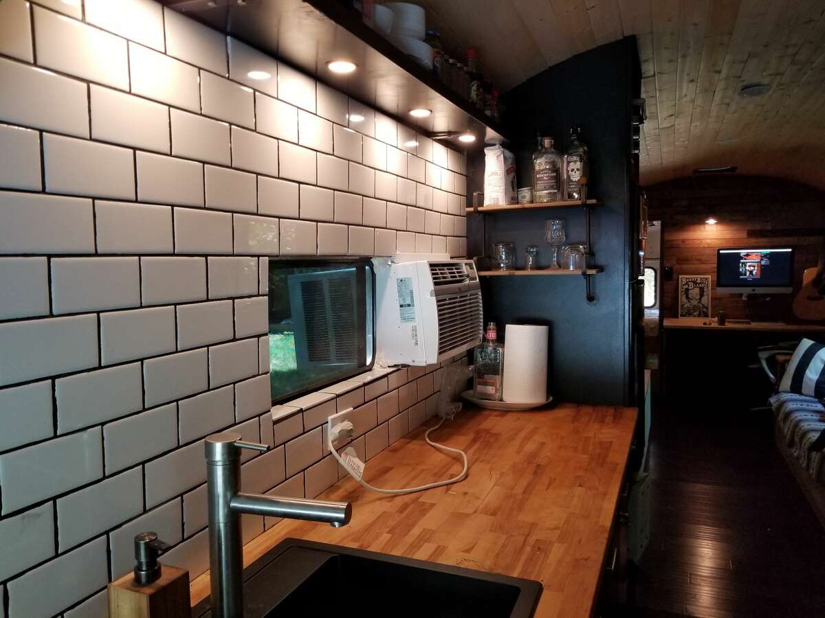 Austin guy spends $15K to make a tiny home out of a school bus
