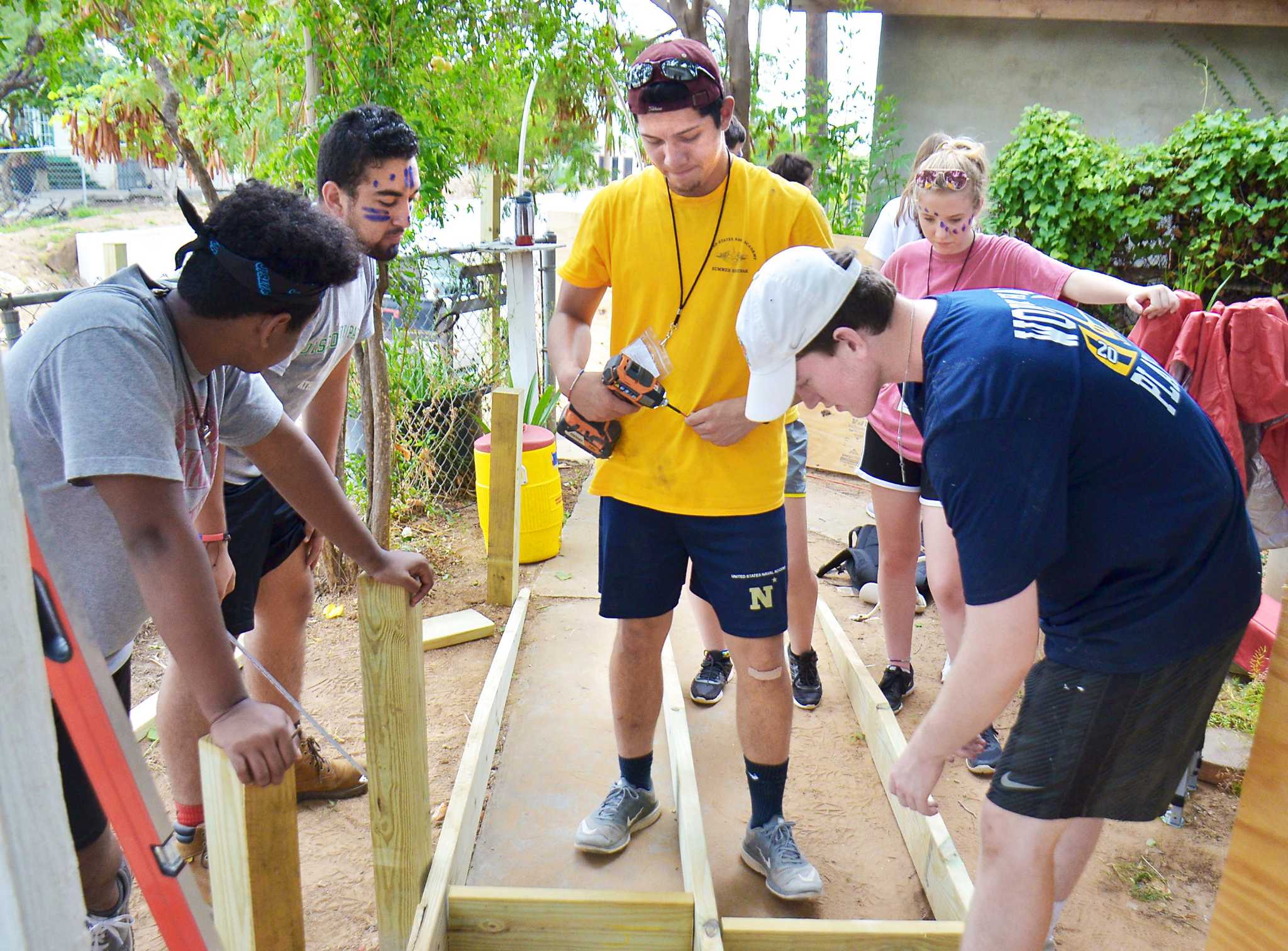 Volunteers help repair community sites throughout Laredo