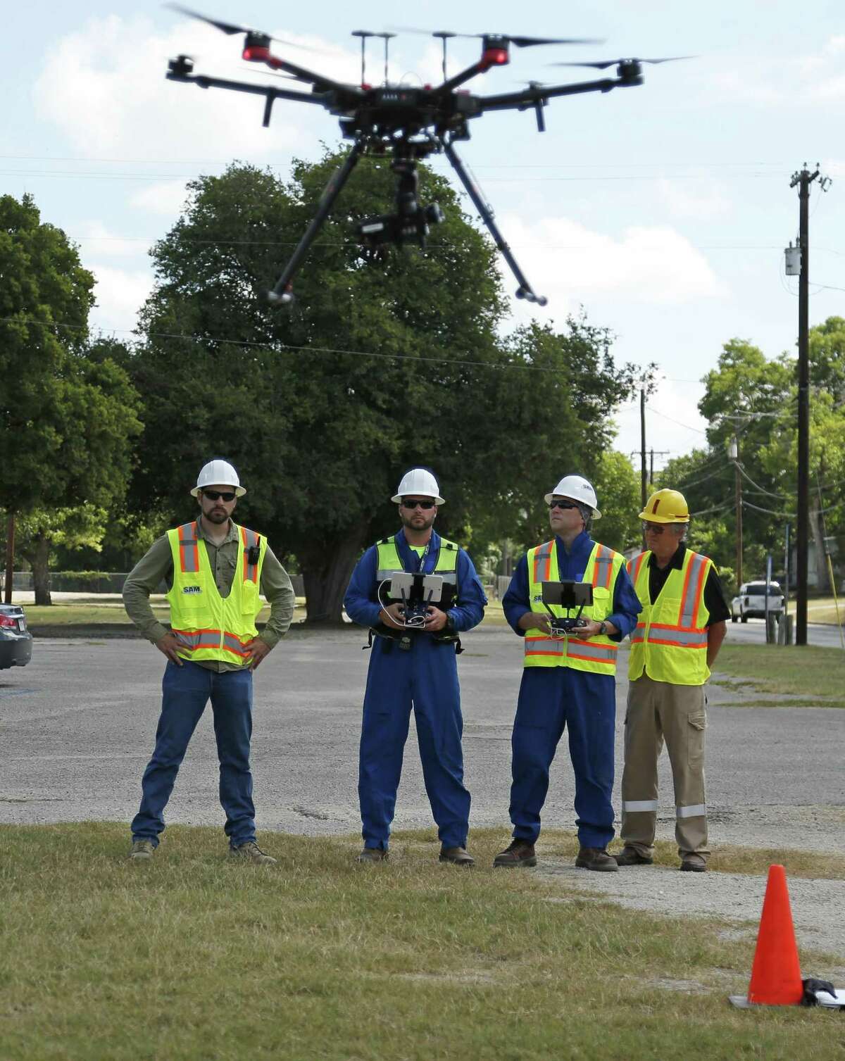 New Braunfels Utilities testing drones to inspect power towers