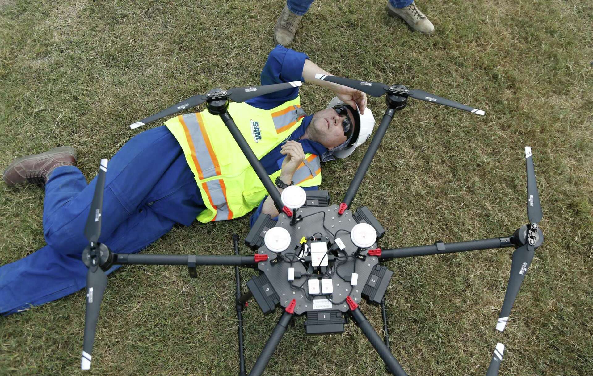 New Braunfels Utilities testing drones to inspect power towers