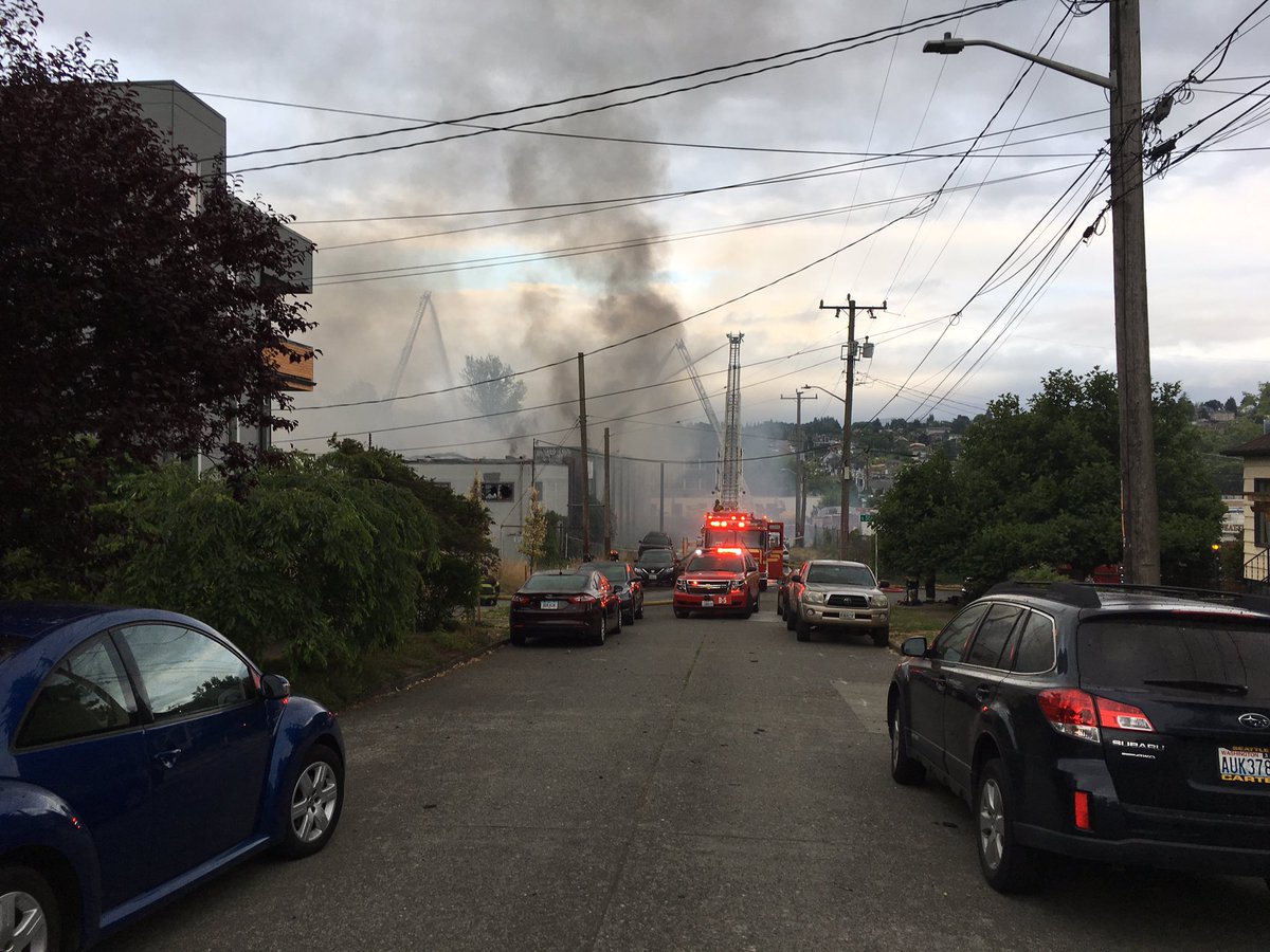 Large fire rips through building in Seattle’s Central District