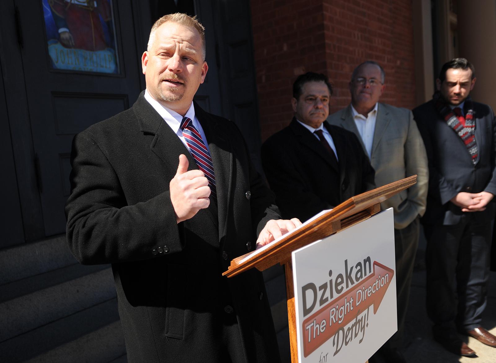 Derby Democrats split on mayoral candidate.