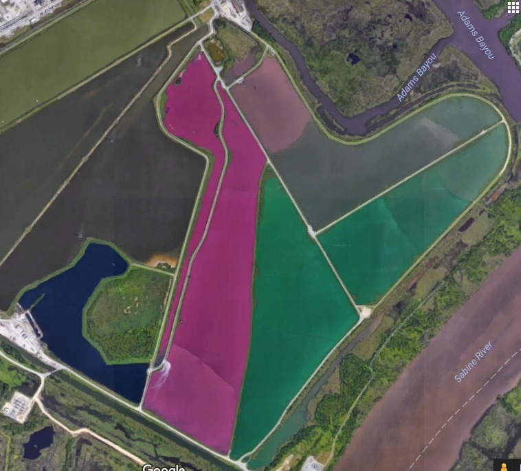 Satellite images show a unique SE Texas