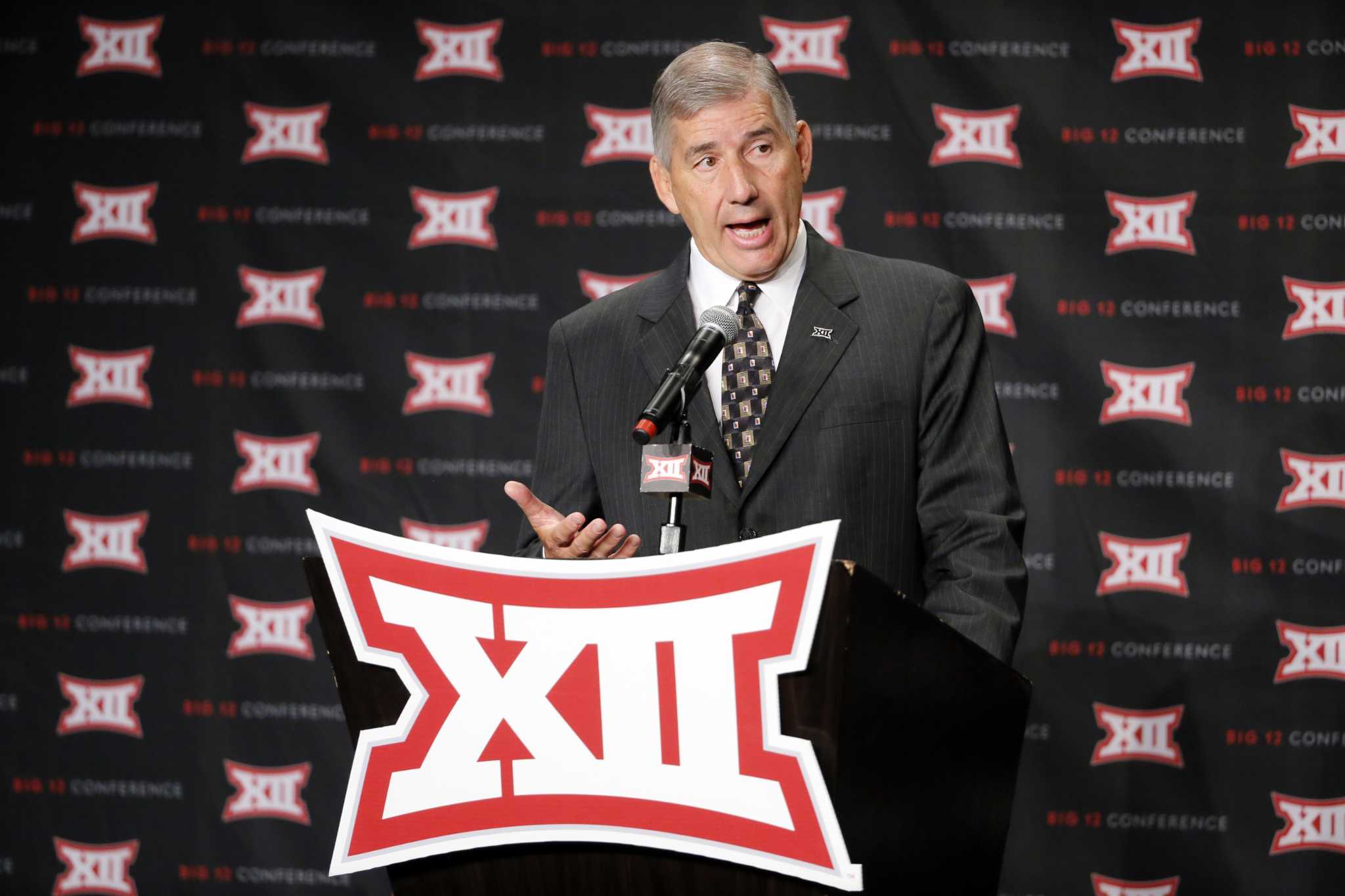 NCAA FOOTBALL: Bowlsby feels good about Big 12 despite negative perceptions
