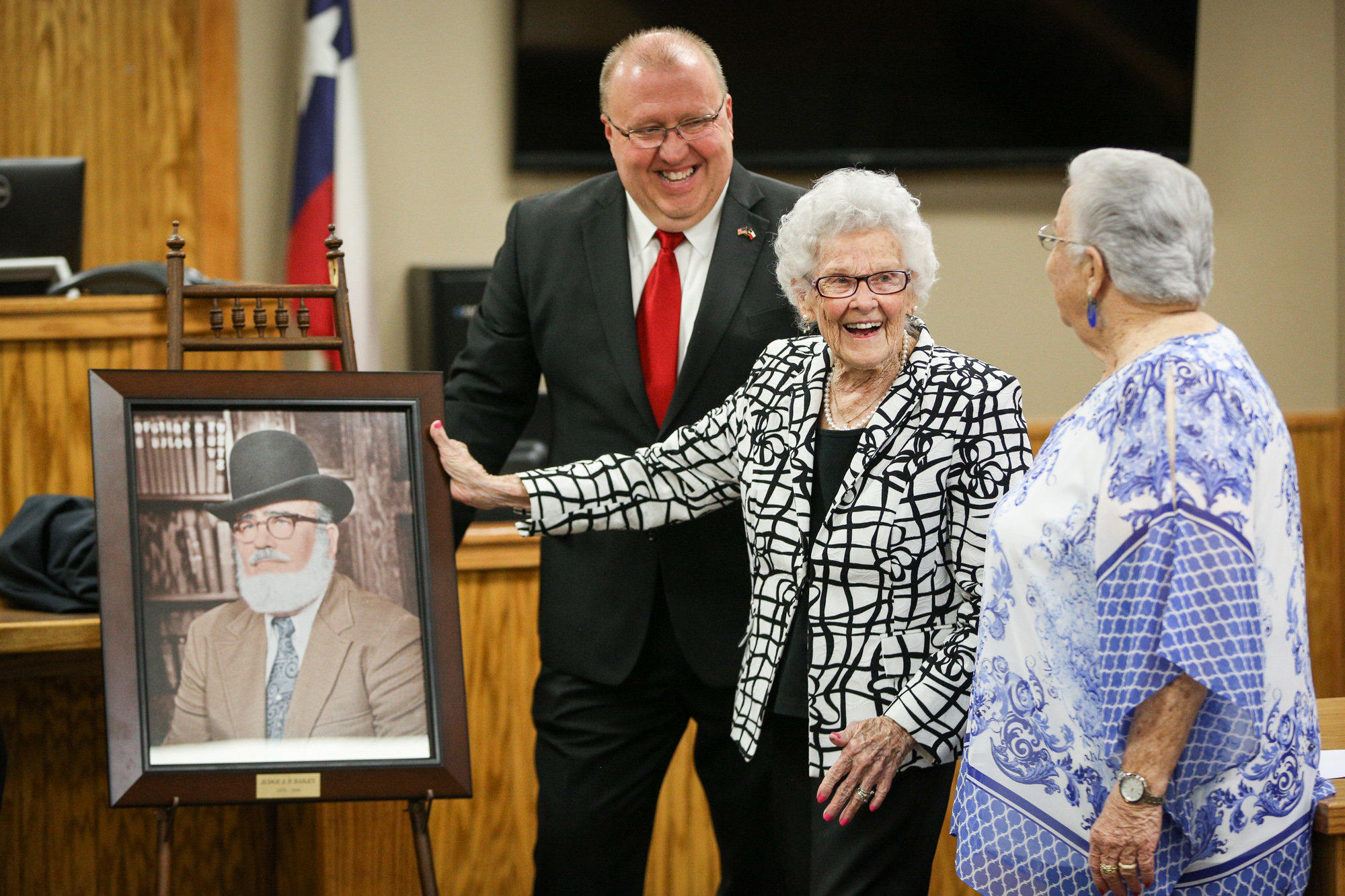 Judge Mack enshrines former Precinct 1 JPs in Willis, Montgomery courtrooms