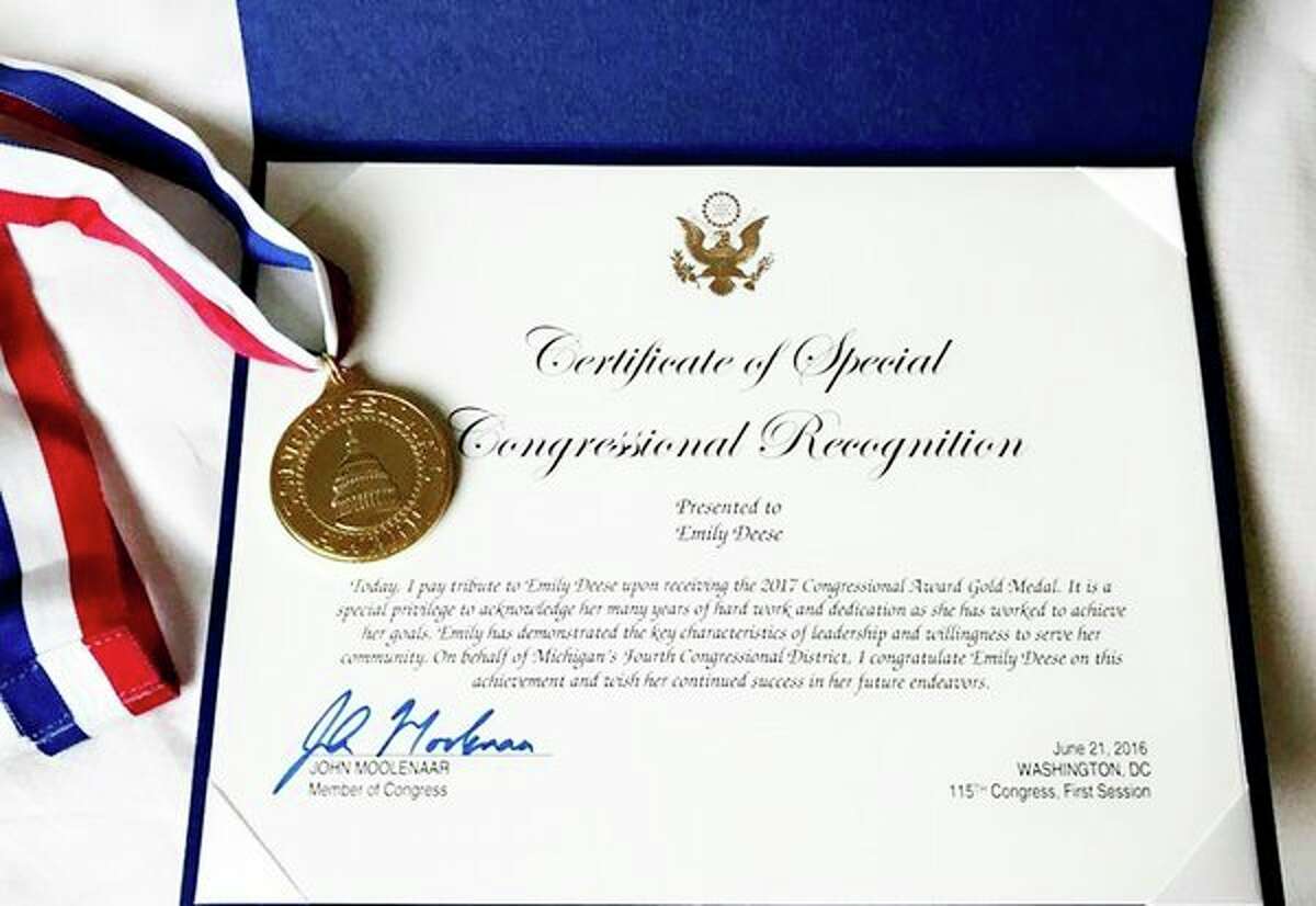 Local young woman earns Congressional award