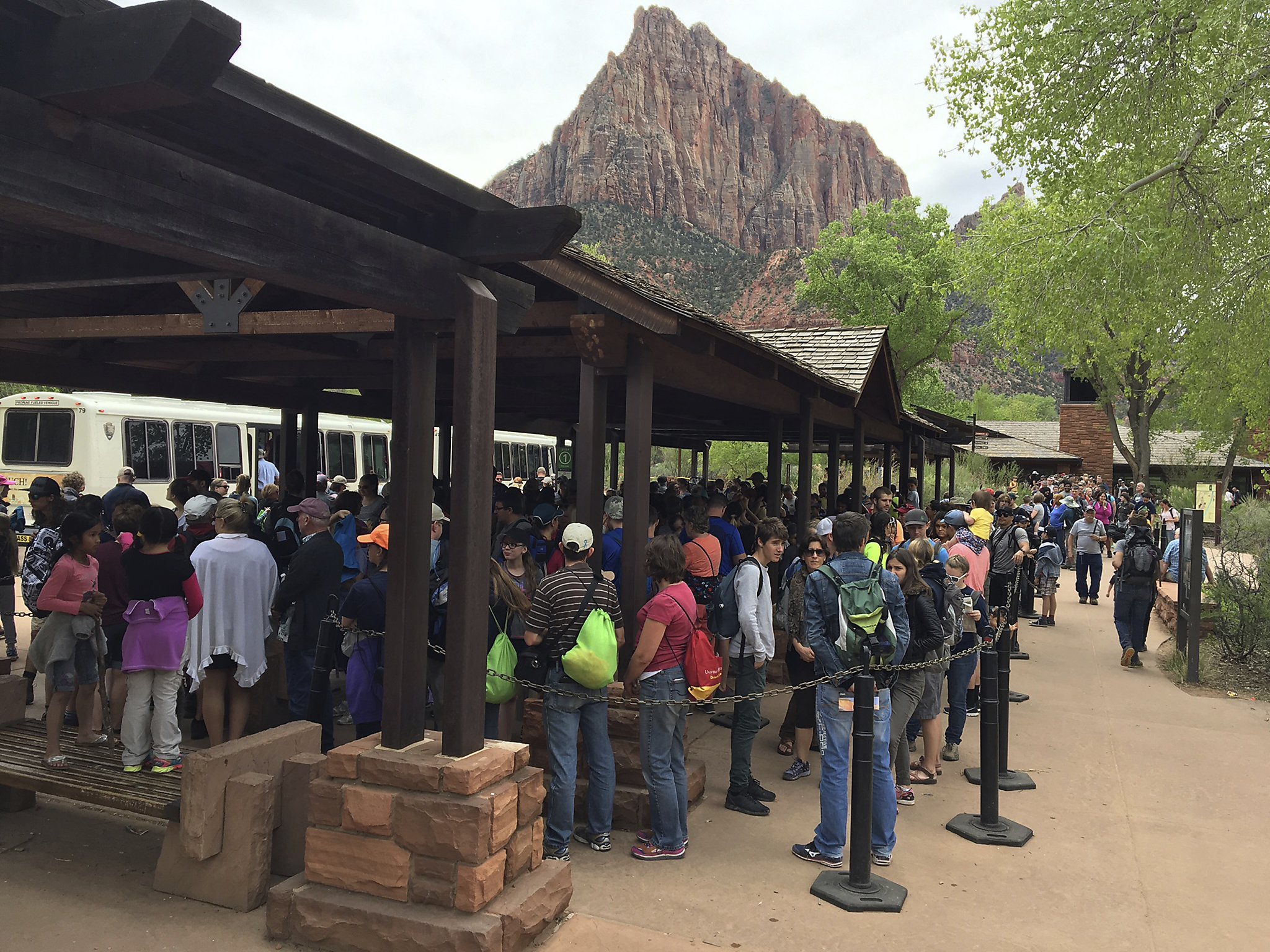 Thronged Zion National Park weighing advance reservations