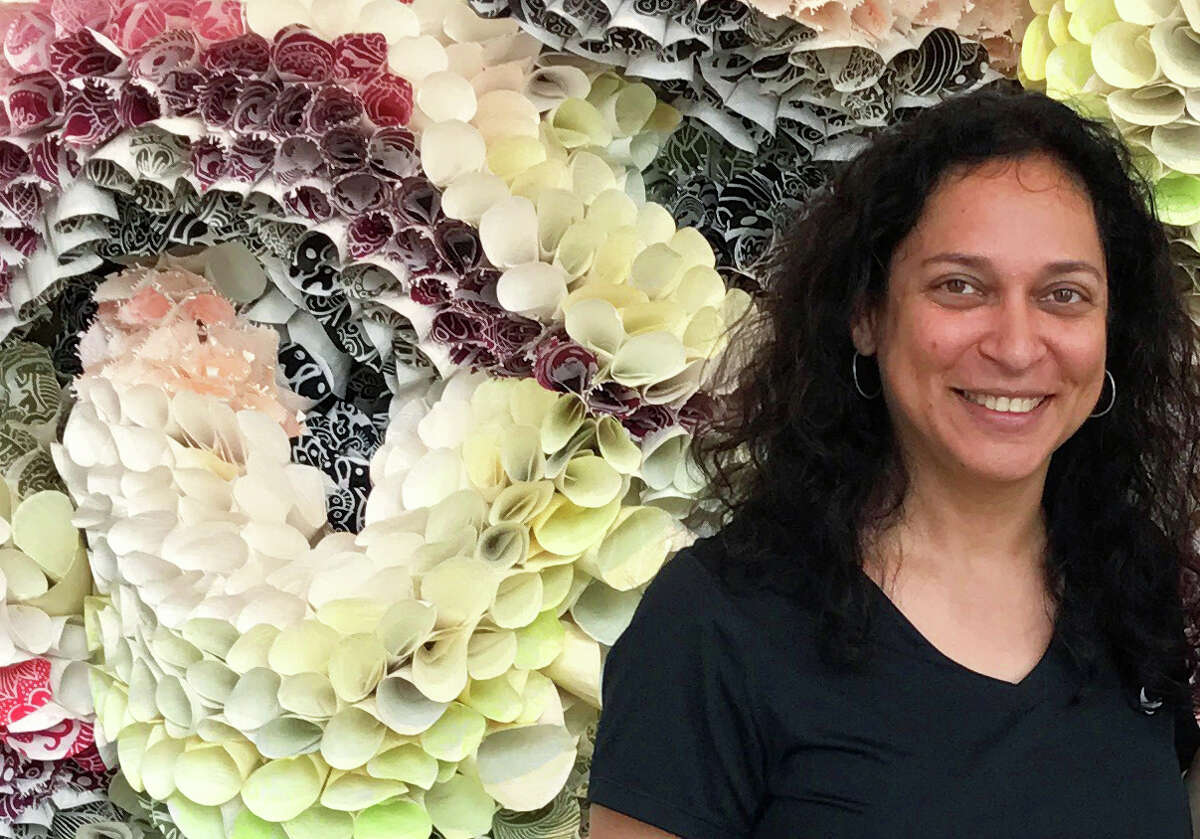 Artist Ghuge uses disposable plates for indispensable statement on life