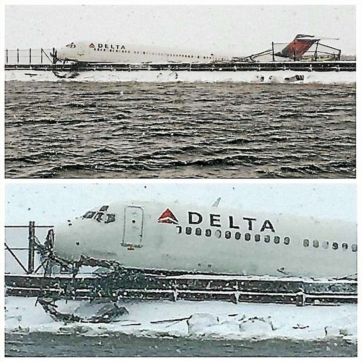 Delta Flight 1086 skids off runway at LaGuardia; minor injuries reported