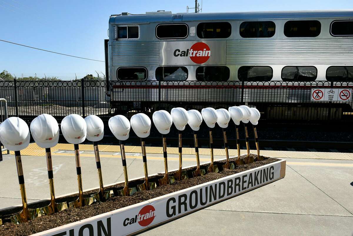 Caltrain electrification project takes symbolic step forward