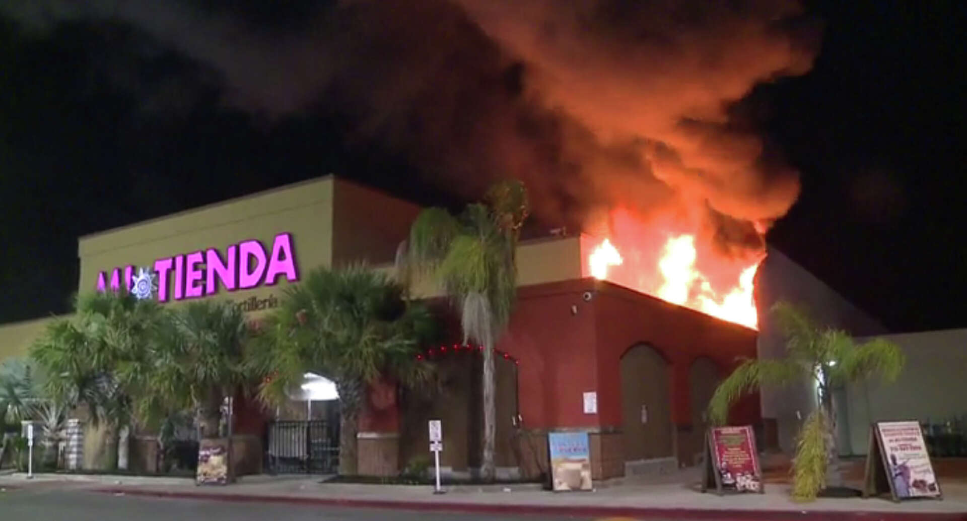 Pasadena grocery store goes up in flames