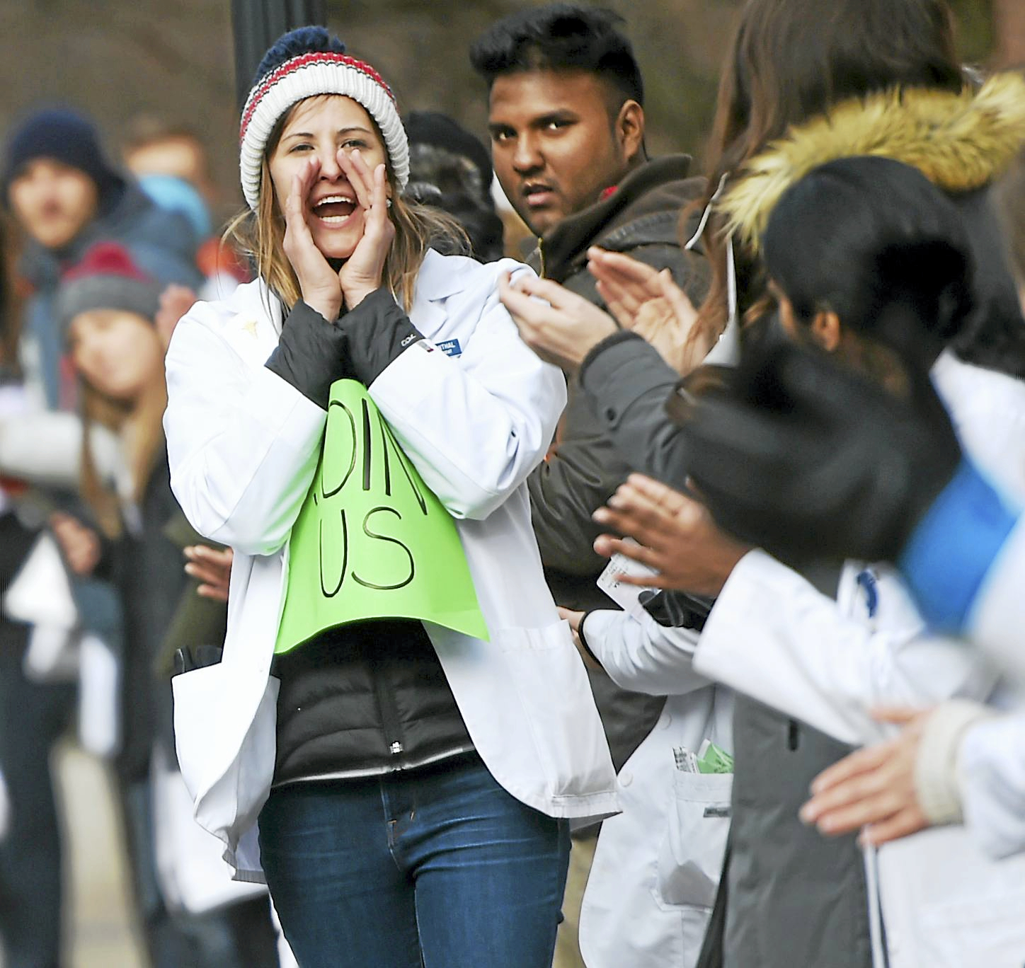 Medical students in New Haven protest repeal of ACA