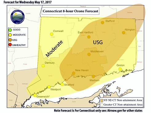 Connecticut DEEP forecasts ‘unhealthy for sensitive groups’ air quality ...