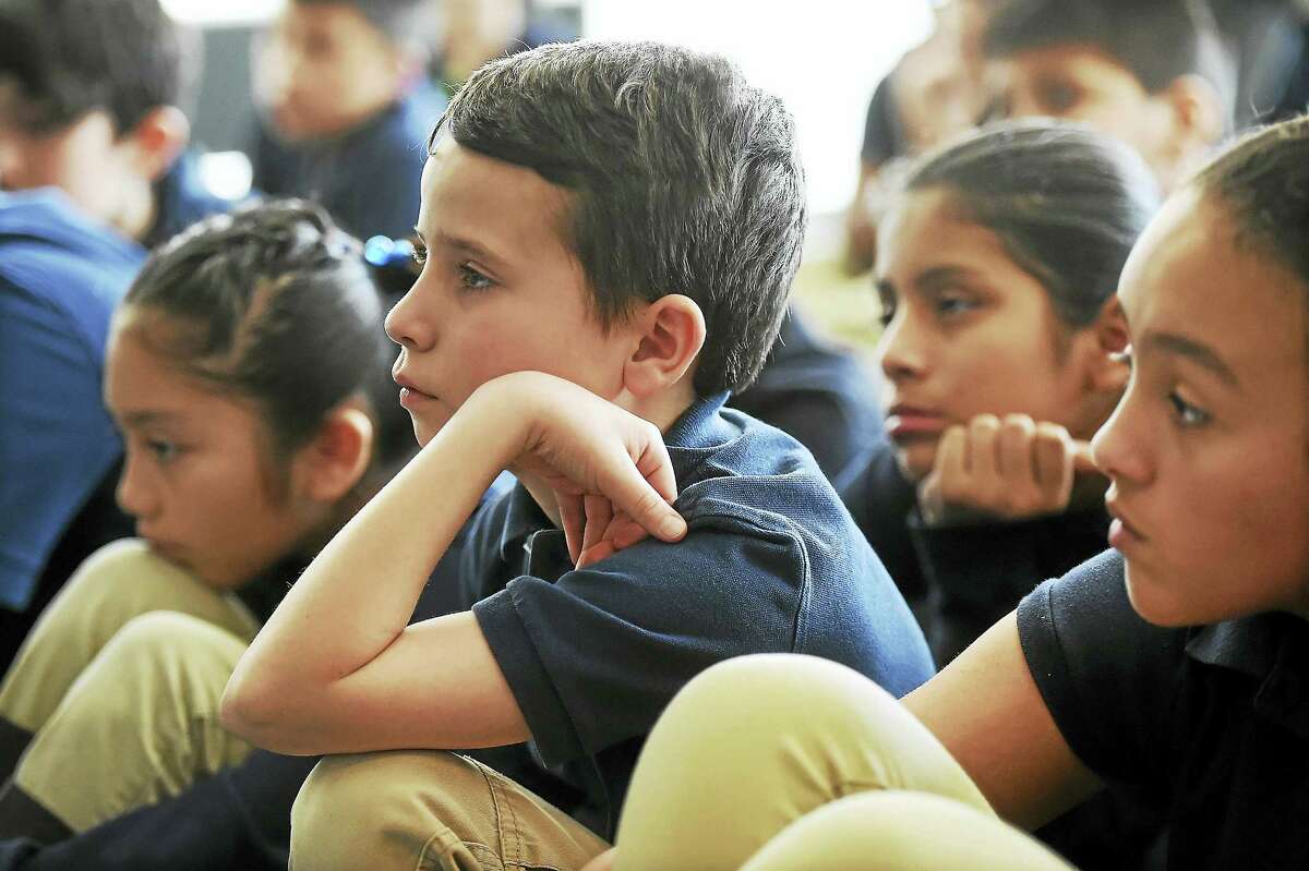 In New Haven, Holocaust survivor shares story at John C. Daniels School