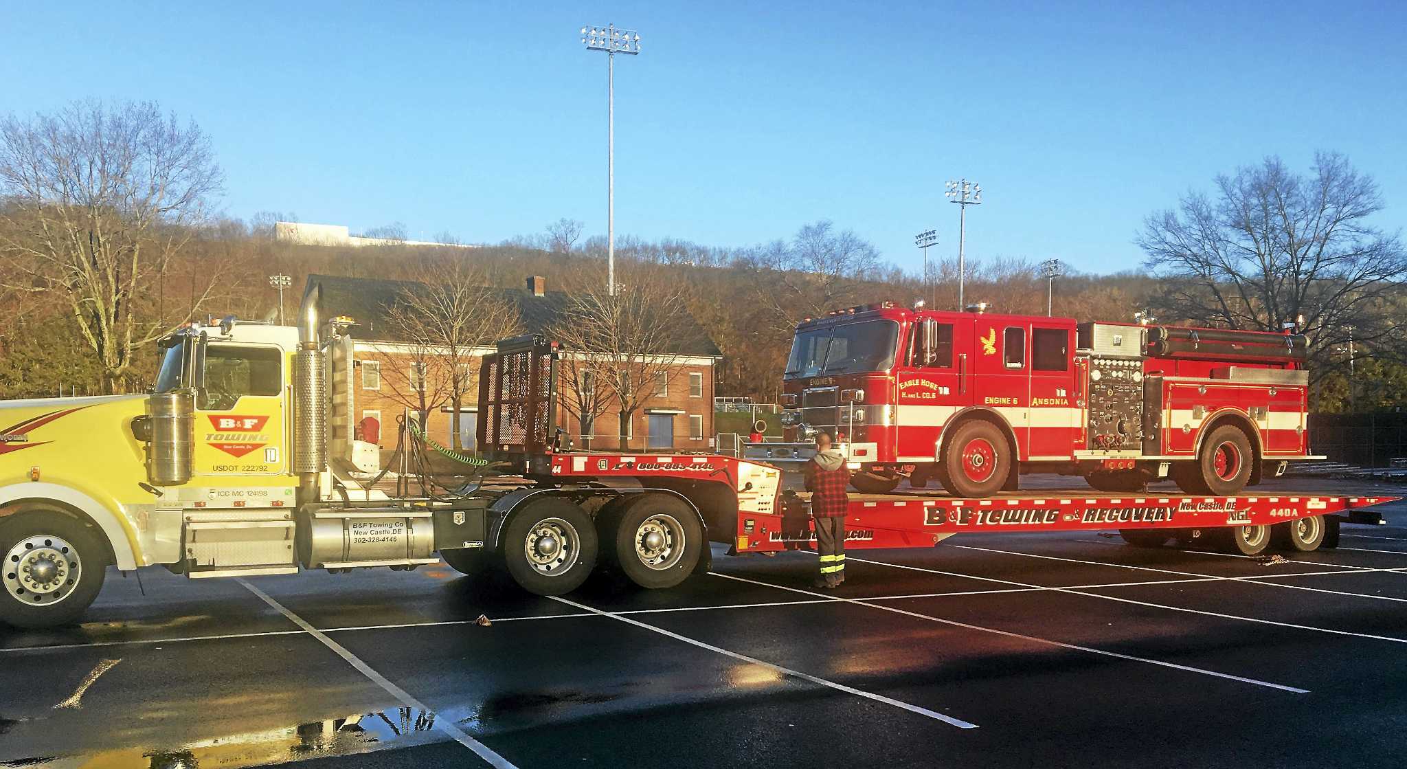 Ansonia Fire Department bids farewell to old Engine 6
