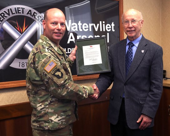 Watervliet Arsenal employee honored for half century of work