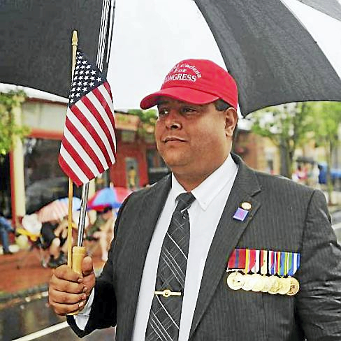 Angel Cadena, GOP candidate in 3rd Congressional District, talking to ...